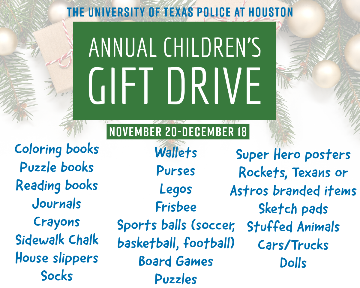 The University of Texas Police at Houston Annual Children’s Gift Drive ...